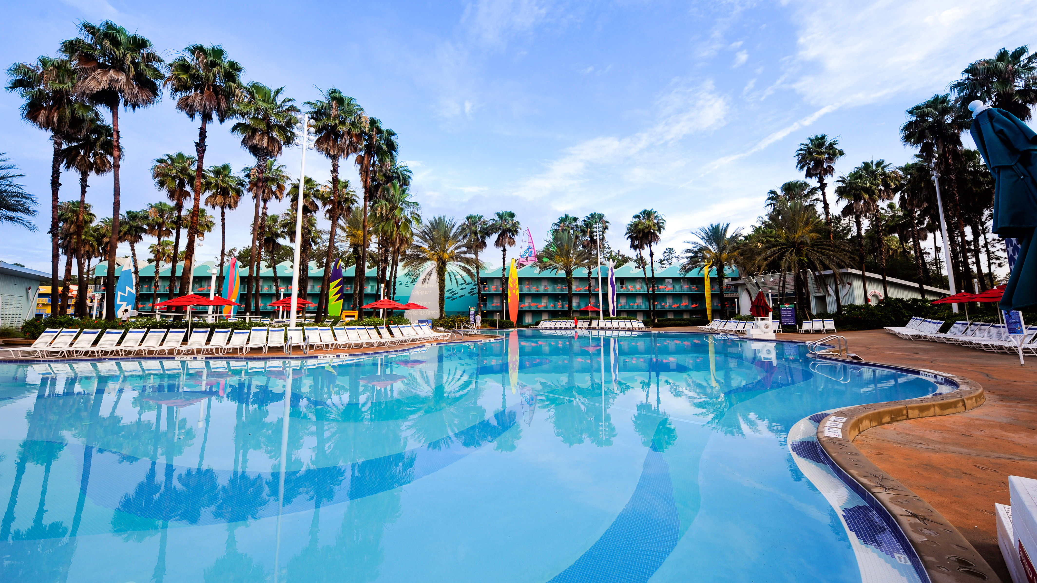Disney's All-Star Sports Resort - Surfboard Bay Pool © Disney | Run to ...
